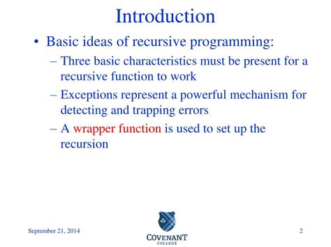 PPT COS Computing For Engineers Chapter Recursion PowerPoint Presentation ID