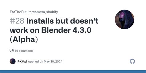 Installs But Doesnt Work On Blender 4 3 0 Alpha · Issue 28
