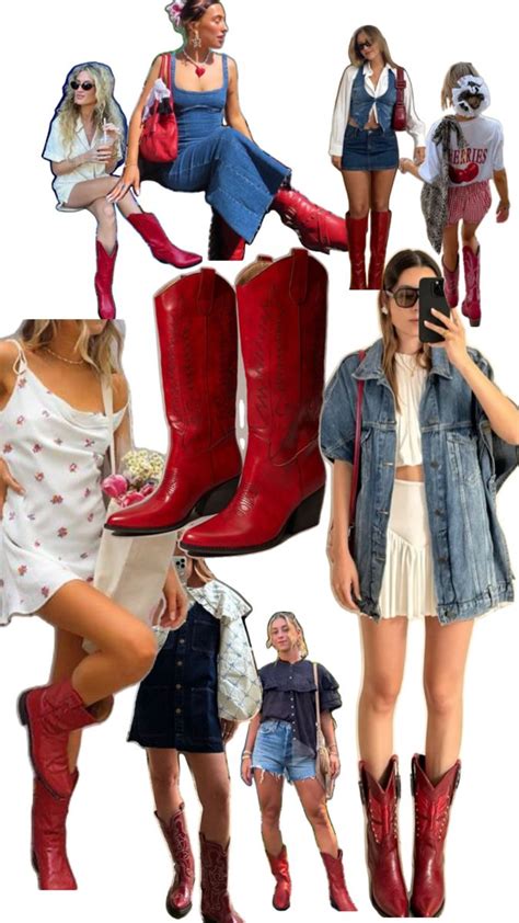 Texanas Rojas Ropa Vaquera Para Mujeres Moda De Ropa Ropa Vaquera