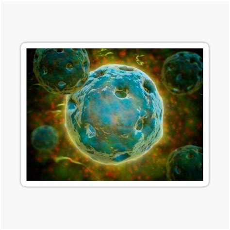 Conceptual Image Of Cell Nucleus Sticker For Sale By Stocktrekimages