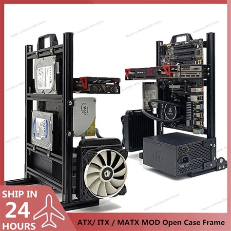 Mod 오픈 스타일 컴퓨터 케이스 프레임 수직 섀시 선반 Diy 데스크탑 게임 게이머 캐비닛 Atx Itx Matx 지원컴퓨터 케이스 And 타워 Aliexpress