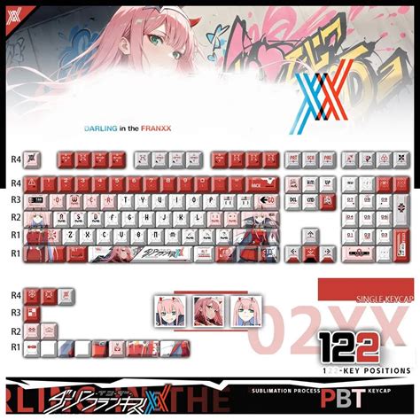 Zero Two 2 0 Oem Keycap Set Ultimate Upgrade Kawaiikeycaps