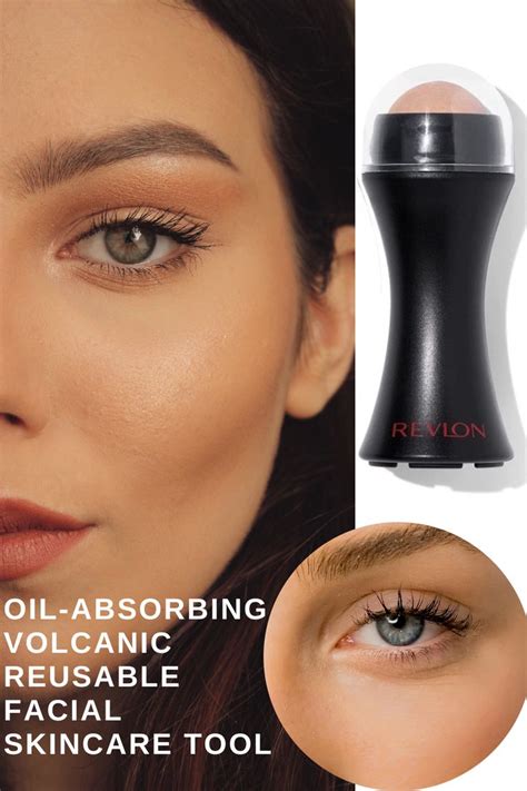 Revlon Face Roller Oily Skin Control For Face Makeup Oil Absorbing Volcanic Reusable Facial
