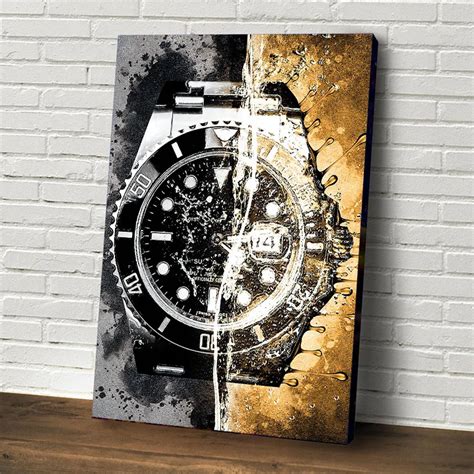 다채로운 시계 낙서 그림 작품 캔버스 포스터 인쇄 벽 그림 현대 홈 장식 그림 거실 장식 Aliexpress