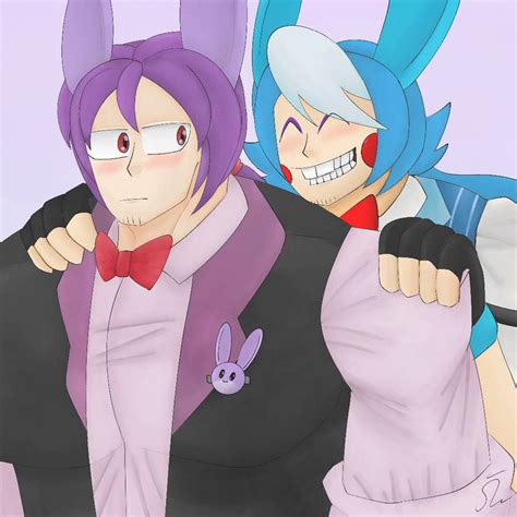 Fnaf Pole Bear Bonnie And Toy Bonnie By Nongying On Deviantart