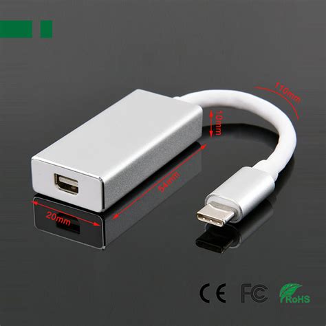 K Type C To Mini Display Port Adapter Plug And Play Thunderbolt To Mini DP Converter For