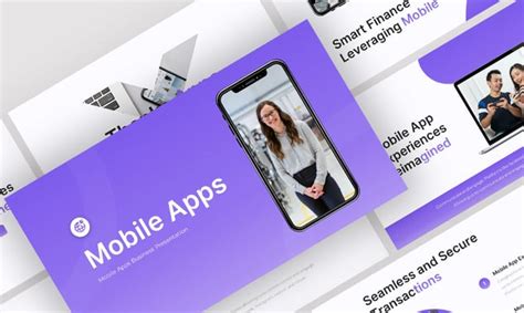 Mobile Apps Powerpoint Template Incl Phone And App Envato