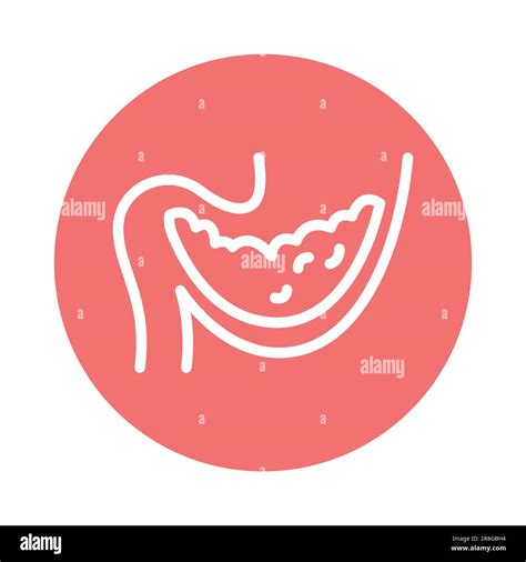 Gastroparesis Color Line Icon Isolated Vector Element Outline Pictogram For Web Page Mobile
