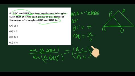 Class 10th Maths Triangles Exercise 6 4 Q8 Lecture 44 Youtube