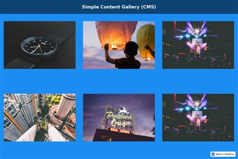 Simple Content Gallery Cms Webflow