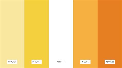 The Best 15 White Yellow Color Palette Combinations