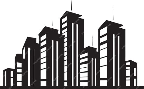 Premium Vector Toweringaura Artistic Vectorized Building Icon