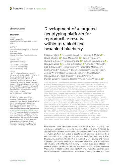 Pdf Development Of A Targeted Genotyping Platform For Reproducible Results Within Tetraploid