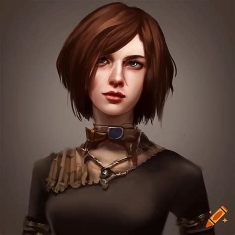 Portrait Of A Young Female Rogue In Fantasy Setting