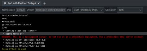 mysql cannot be connected using minikube ternal