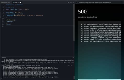 `definepagemeta` Throws An Error 500 As Is Not Defined For External Data · Issue 15346 · Nuxt