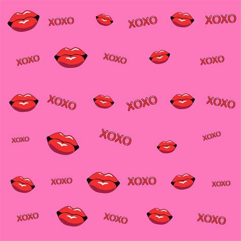 Red Lips Pattern 49334974 Vector Art At Vecteezy