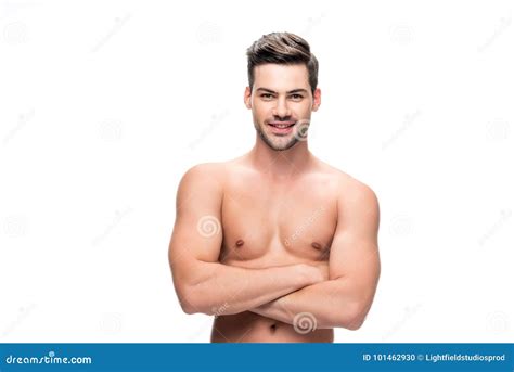 Handsome Shirtless Man Stock Photo Image Of Attractive