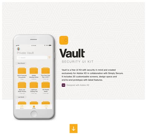 Vault Ui Kit For Adobe Xd On Behance