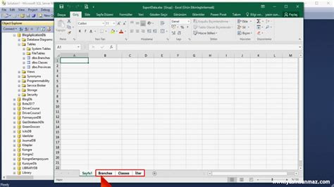 Sql Serverdan Excele Veri Aktarma 20 Adım