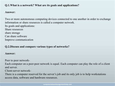 Advanced Computer Network Assignment Help Ppt