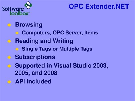 Ppt Codeless Opc Client Development And Visualization With Vs Net Powerpoint Presentation Id