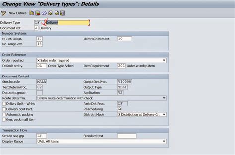TECHSAP Defining New Delivery Document Type In SAP SD Logistics Execution