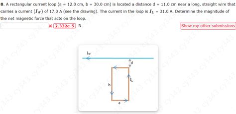 solved a rectangular current loop a 12 0cm b 30 0cm ﻿is