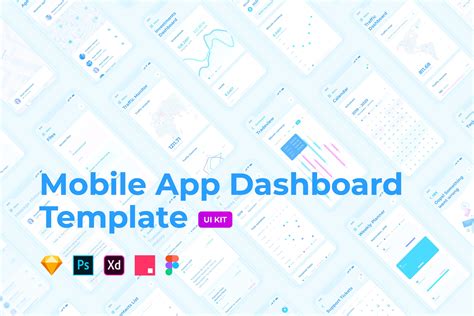 多用途app应用数据统计分析后台ui设计套件 Mobile App Dashboard Hix Multi Format Ui Kit 16图库素材网