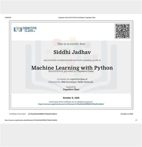 Siddhi Jadhav On Linkedin Machinelearningcourse