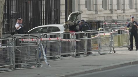 Man Arrested After Car Crashes Into Downing Street Gates Herald Sun