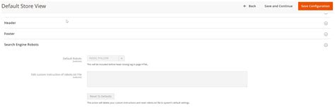 i cannot add a content to search engine robots · issue 12444 · magento