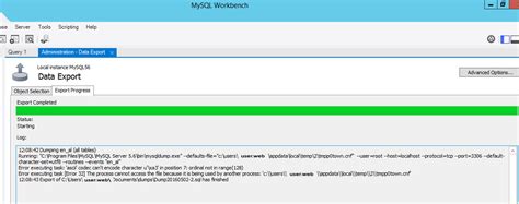 Mysql 56 Cannot Backup Database Stack Overflow