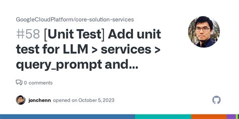 Unit Test Add Unit Test For LLM Services Query Prompt And Query
