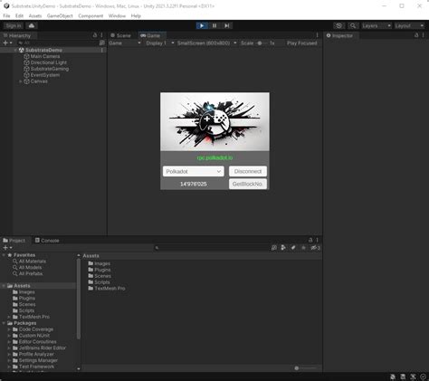 Github Substrategaming Substrate Unitydemo Simple Unity Demo