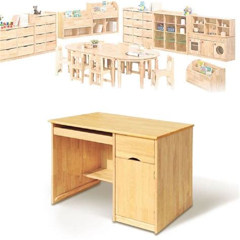 유치원 학교 교사 학생 1인용 원목 컴퓨터 모니터책상 홈플러스 택배배송