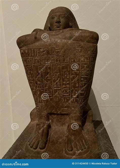 Block Statue Of Teti Who Held Many Priestly And Scribal Titlesat The