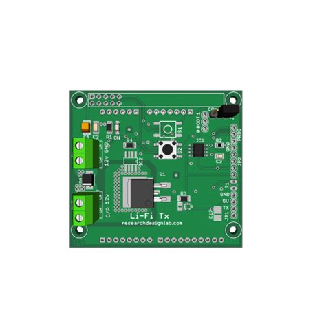 Lifi Visible Light Communication Compatible For Raspberry Pi
