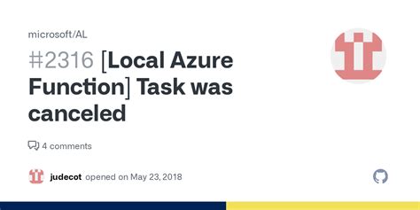 Local Azure Function Task Was Canceled · Issue 2316 · Microsoftal