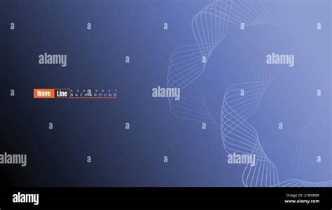 Abstract Digital Flowing Wave Stock Line Background Abstract Gradient