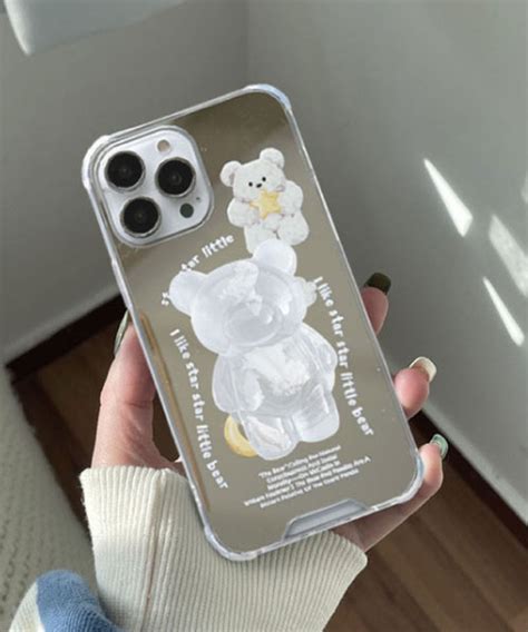 🚀당일출고⭐구름 곰돌이 그립톡 미러 케이스 아이폰 갤럭시 플립3 플립4 아이폰14 미니 프로 A32 A31 A51 노트10 노트20 갤럭시s21 갤럭시s22 폰케이스