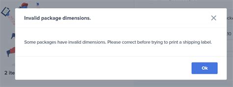 Prevent Invalid Shipping Dimensions Shiphero