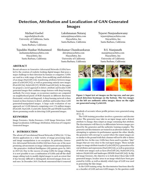 pdf detection attribution and localization of gan generated images
