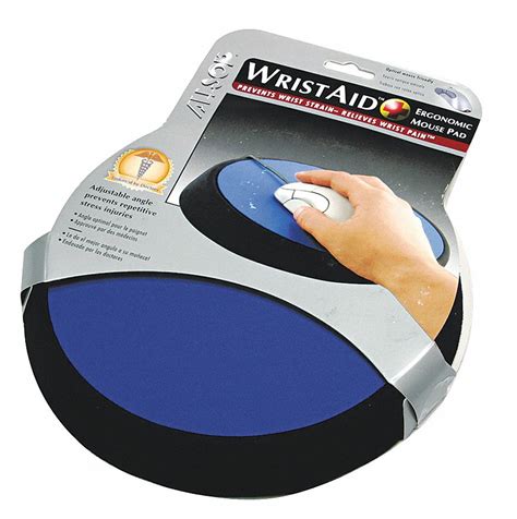 ALLSOP Blue Foam Rubber Mouse Pad 23K181 ASP26226 Grainger