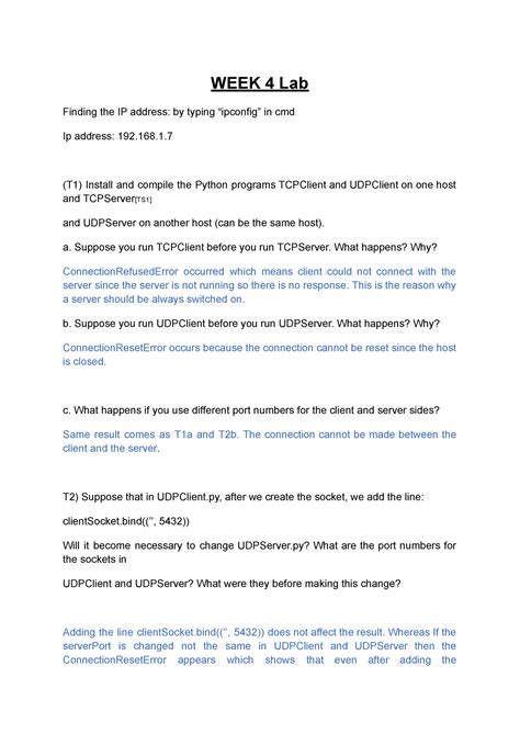 Week 4 Lab 4 Lab Week 4 Lab Finding The Ip Address By Typing