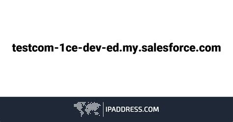 Testcom Ce Dev Ed My Salesforce Com Login Salesforce