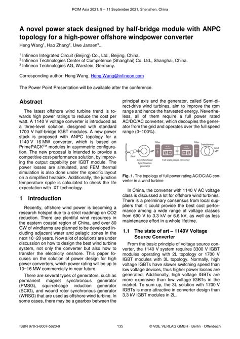 Pdf A Novel Power Stack Designed By Half Bridge Module With Anpc Topology For A High Power