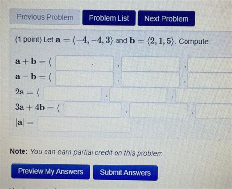 Solved Previous Problem Problem List Next Problem 1 Point