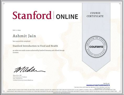 Ashmit Jain On Linkedin I Recently Completed A Course On Food And