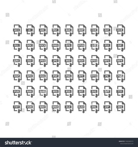 File Type Download Vector Icons File Vector Có Sẵn Miễn Phí Bản Quyền 1926369515